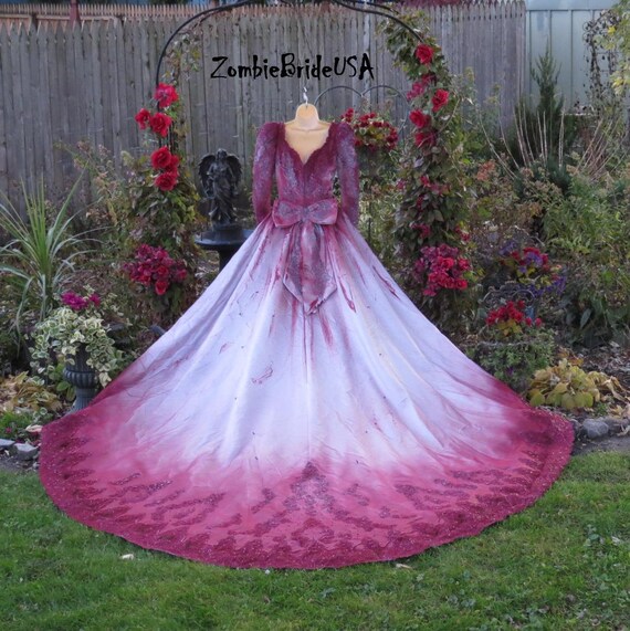 Vampire Costume dress, Bloody Bride, Bloody Zombie Co… - Gem