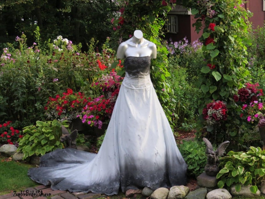GOTHIC Bridal Gown, GHOST BRIDE, Vintage Ghost Bridal Gown, Corpse ...