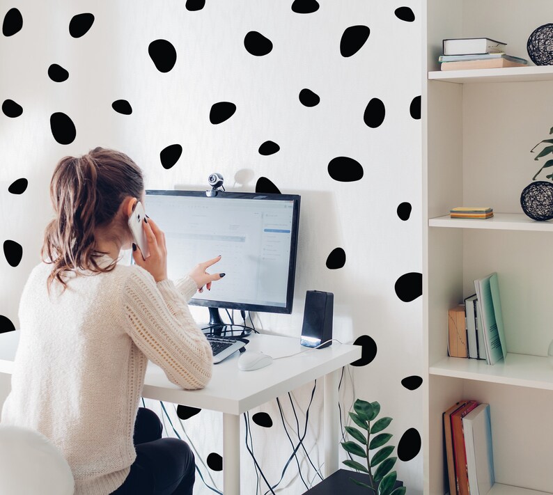 65 Large Dalmatian Spots Decal Dalmation Dot Wall Stickers Vinyl Art ...