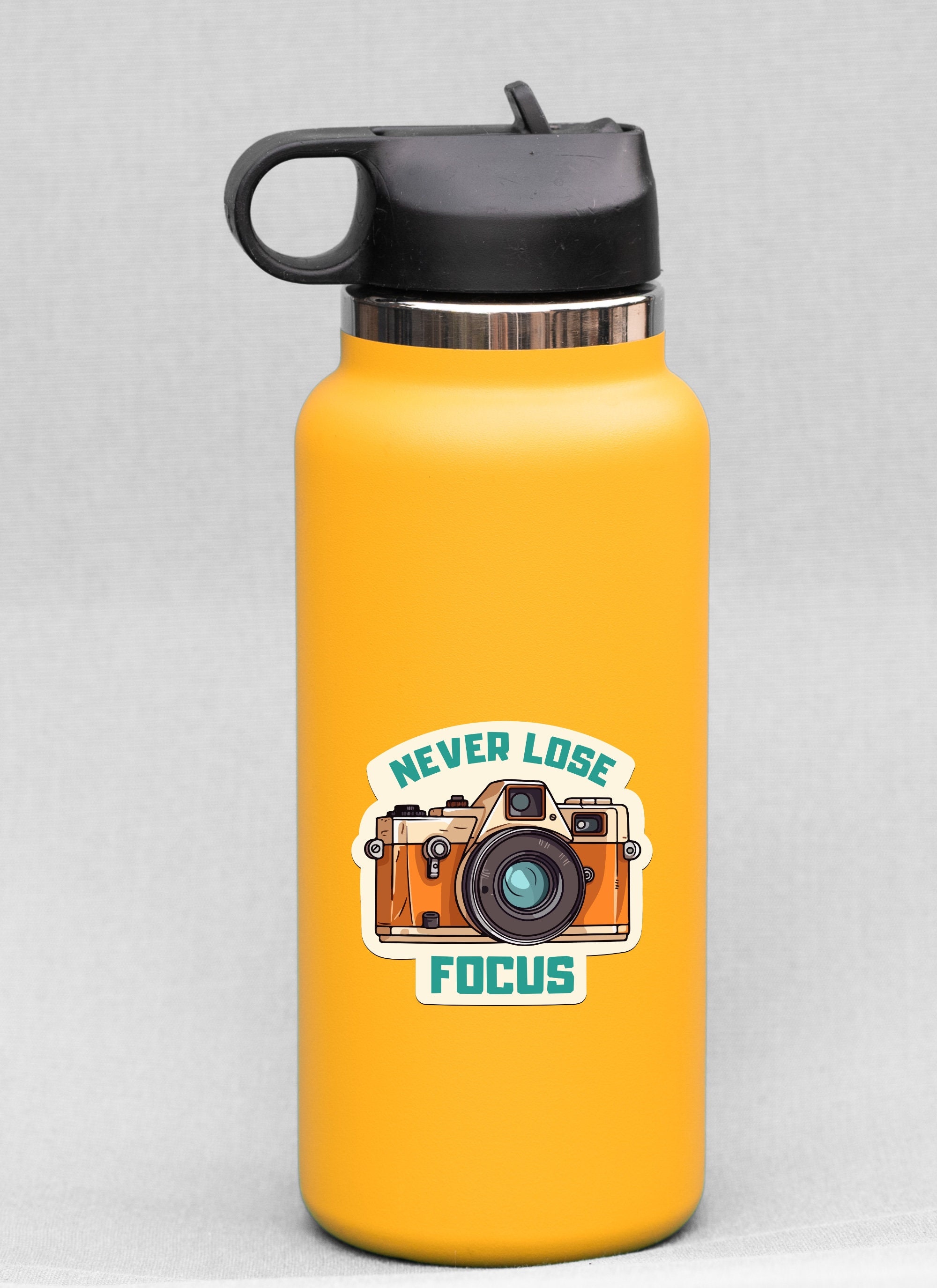 Photographer Stickers, Retro Sticker Decals, Never Lose Focus, Positive ...