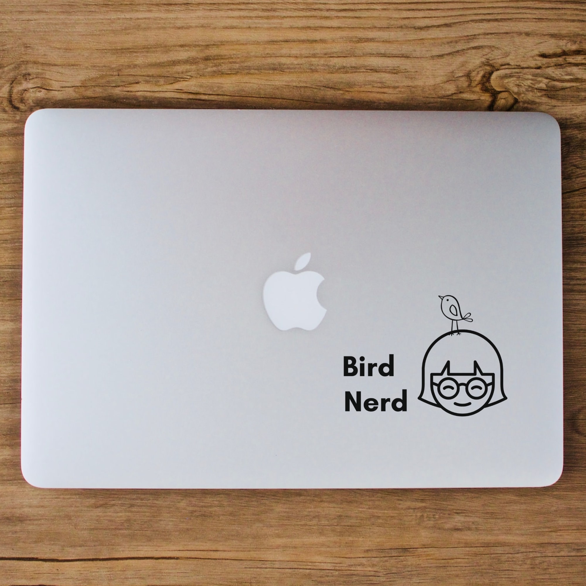 Female Bird Nerd Decal, Cute Vinyl Birding Decals, Funny Women's ...