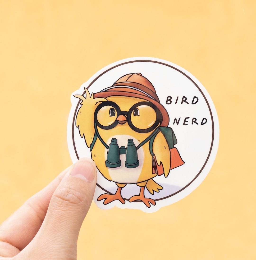 Bird Nerd Sticker, Cute Birding Sticker, Bird Lovers Gifts for Her ...