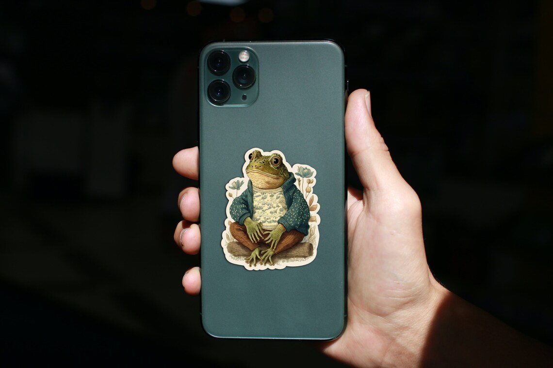 Cottagecore Frogs Sticker Pack Choose Your Material Vintage - Etsy