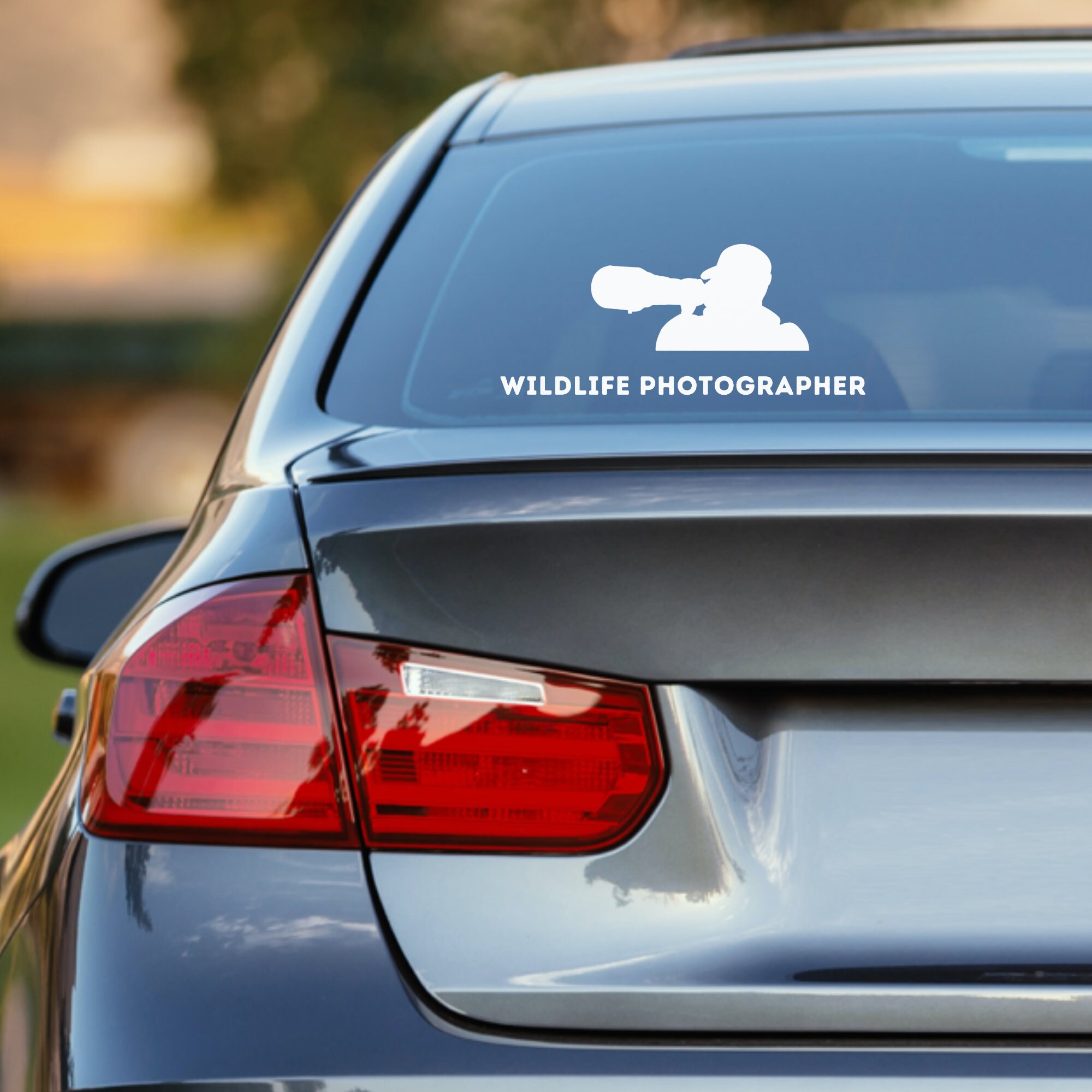 Wildlife Photographer Cool Car Window Decal, Adventure Decal, Funny ...