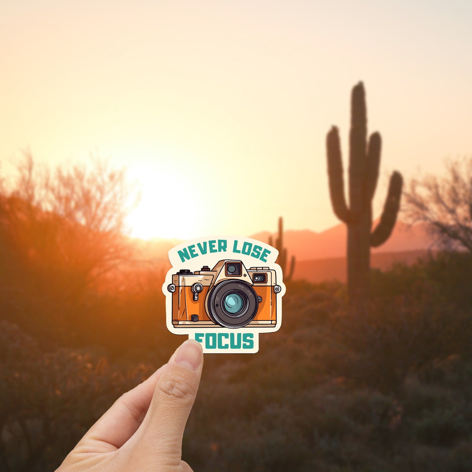 Photographer Stickers, Retro Sticker Decals, Never Lose Focus, Positive ...