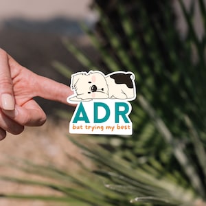 ADR Vet Med Sticker, Funny Vet Humor, Vet Tech Stickers, Vet Tech Week ...