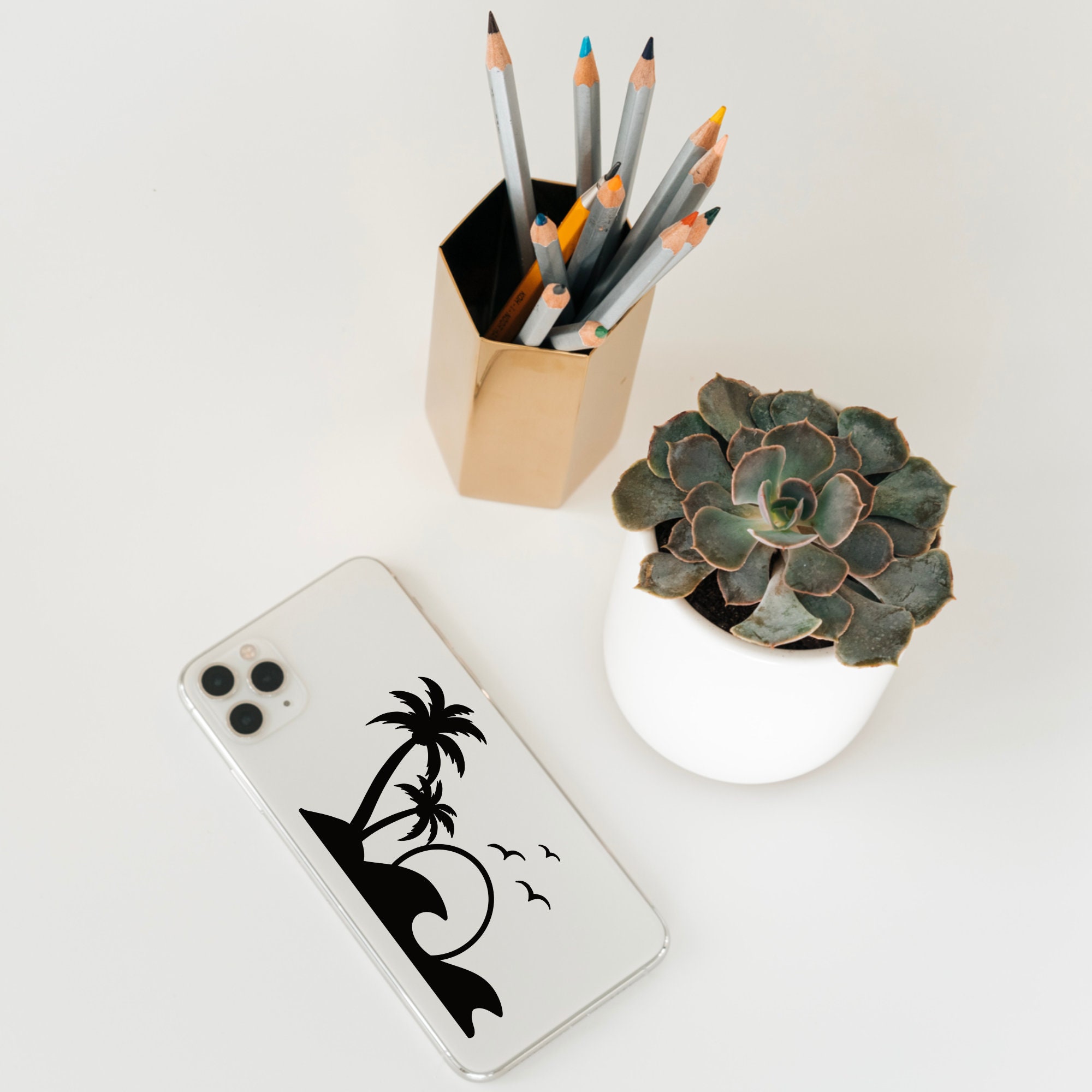 BEACH SUNSET Vinyl Decal Adventure Decal Ocean Nature Decal - Etsy