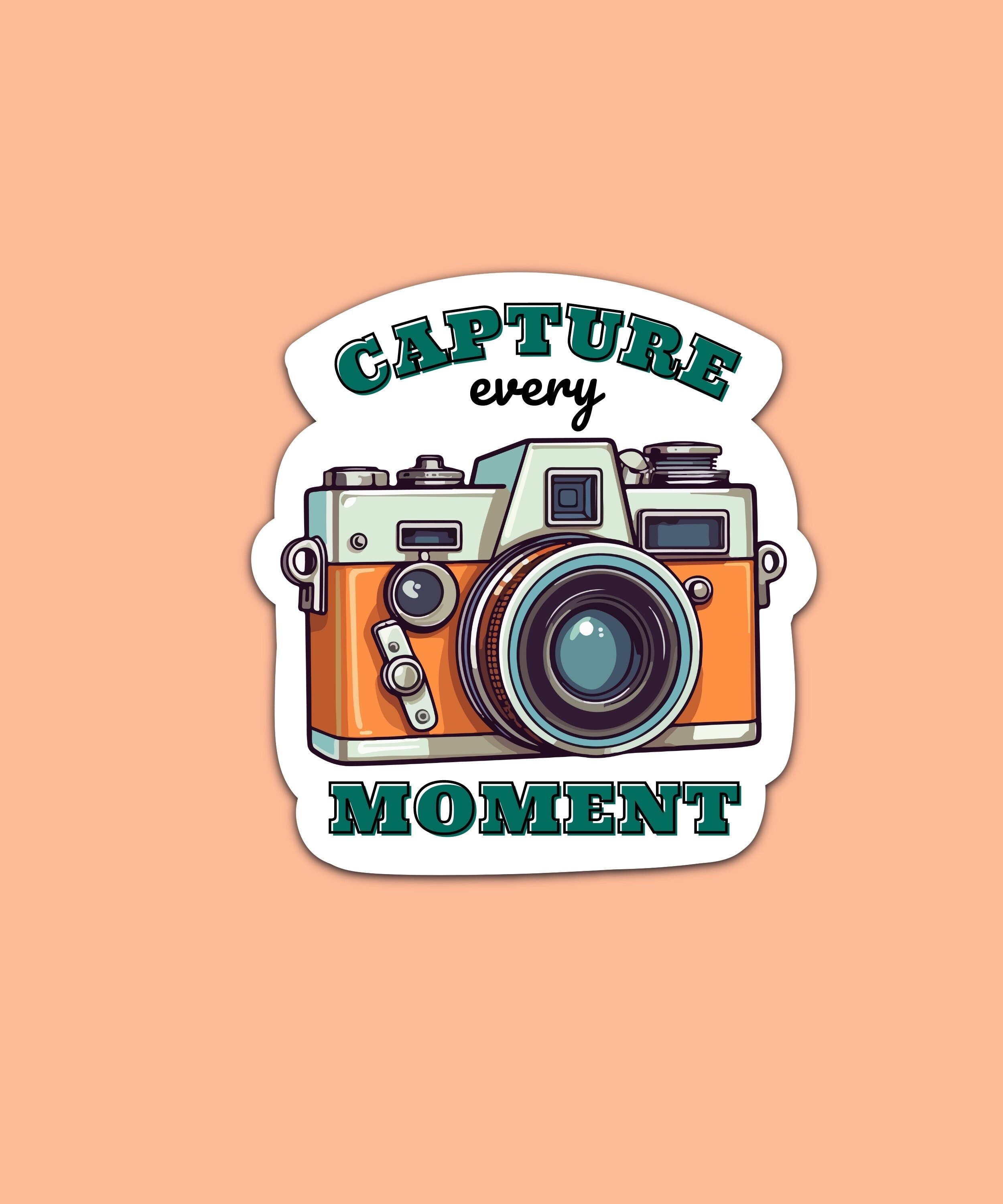 Photography Stickers, Retro Sticker Decal, Positive Sticker, Capture ...