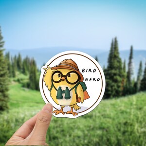Bird Nerd Sticker, Cute Birding Sticker, Bird Lovers Gifts for Her ...