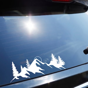 Mountain Decal, Forest Adventure Decal, Outdoor Car Window Stickers ...
