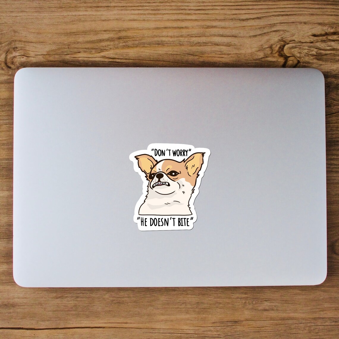 He Doesn't Bite Sticker, Funny Vetmed Stickers, Vet Tech Week, Vet ...