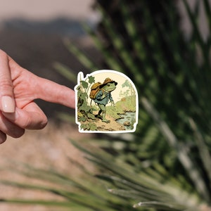 Cottagecore Frogs Sticker Pack, Choose Your Material, Vintage Toad ...