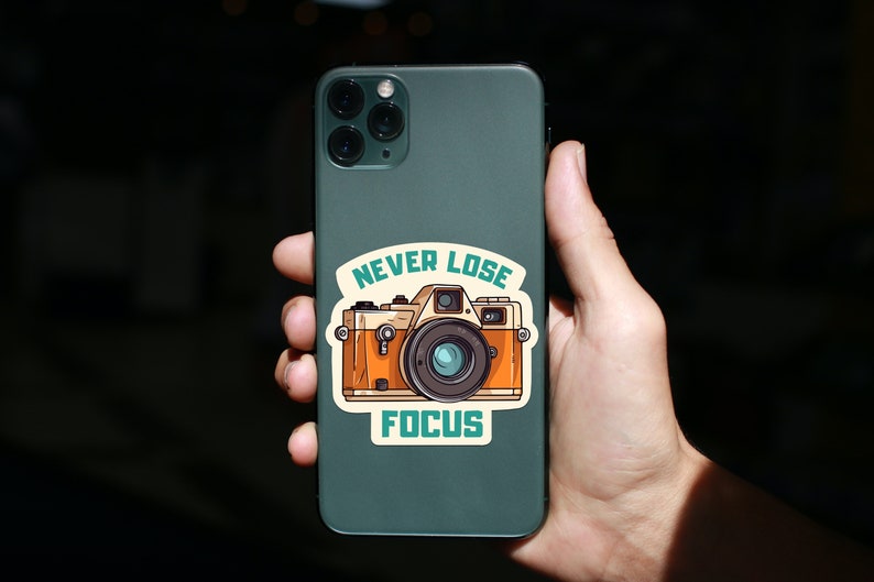 Photographer Stickers, Retro Sticker Decals, Never Lose Focus, Positive ...