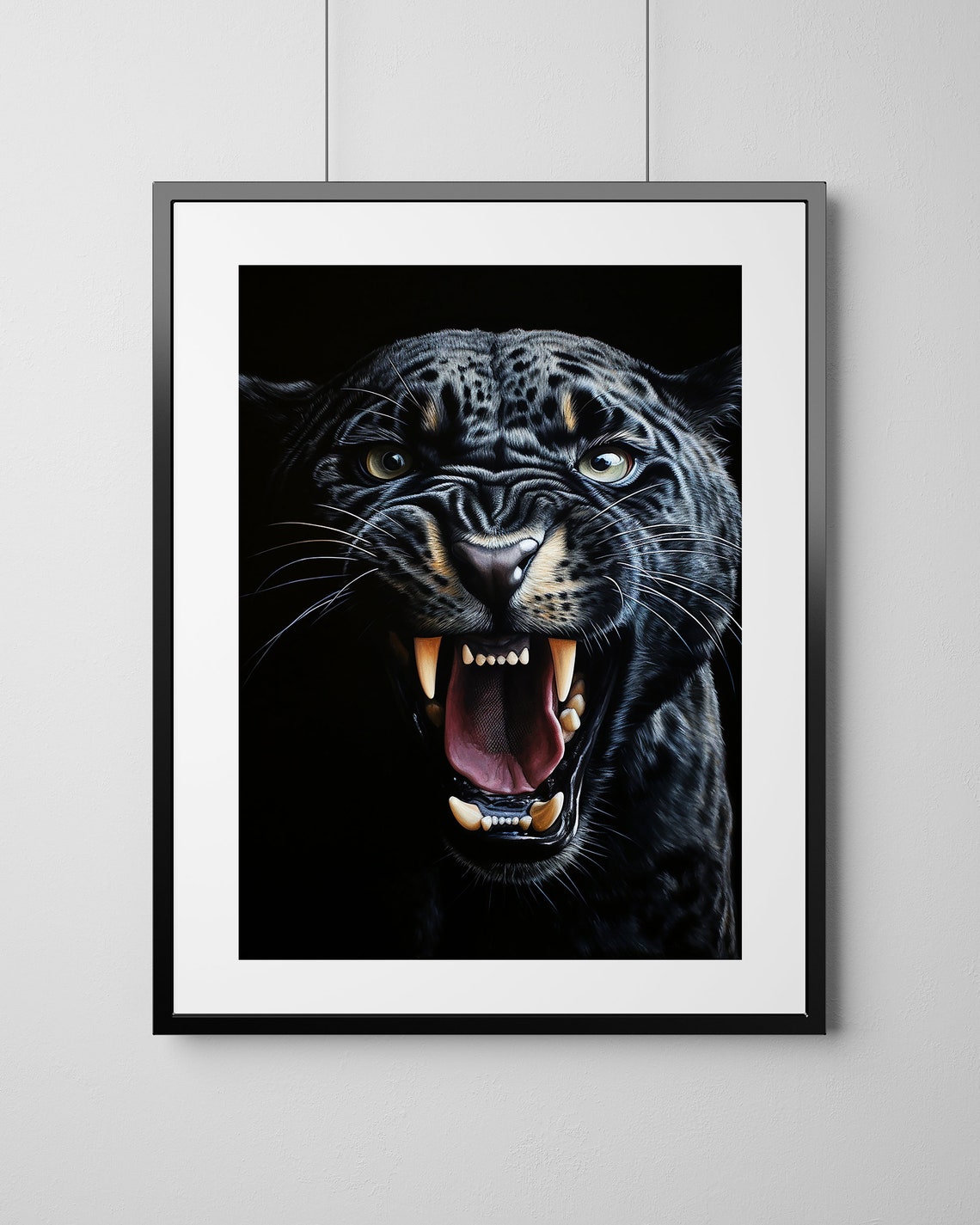 Black Leopard Print, Printable Photo Print, Large Animal Poster, Wild ...