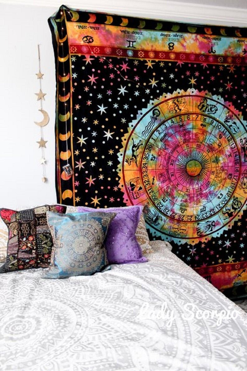 Large Boho Astrology Multi Zodic Wall Hanging Wall Art - Etsy