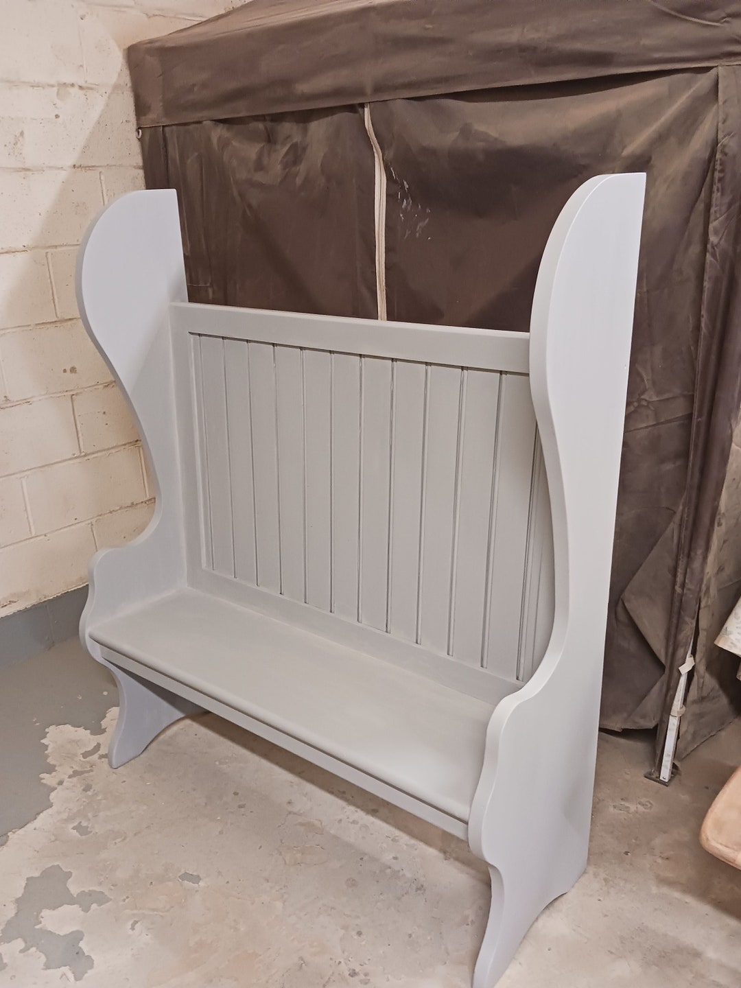 Painted Solid Pine Hall Bench. - Etsy