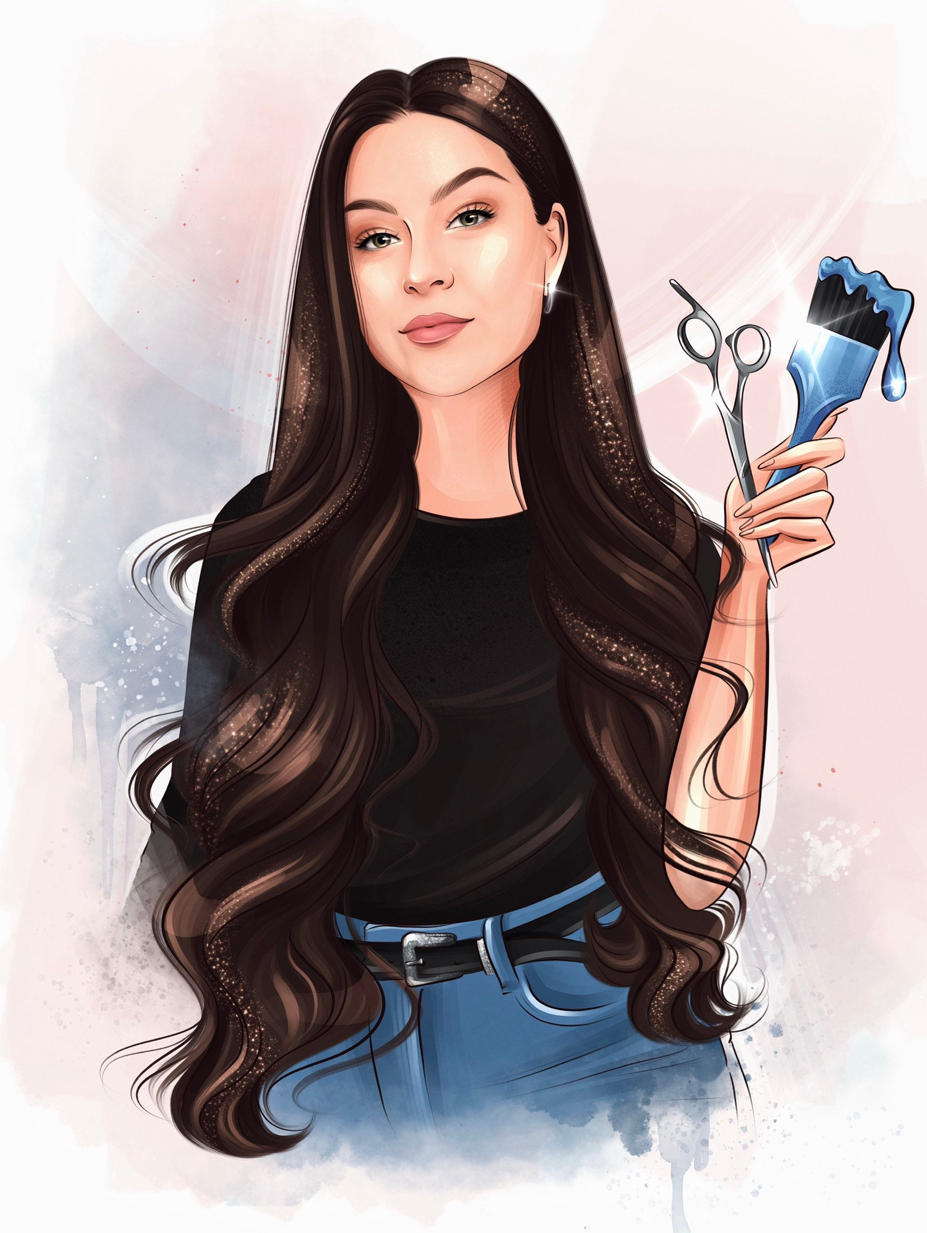 Cartoon Hair Stylist