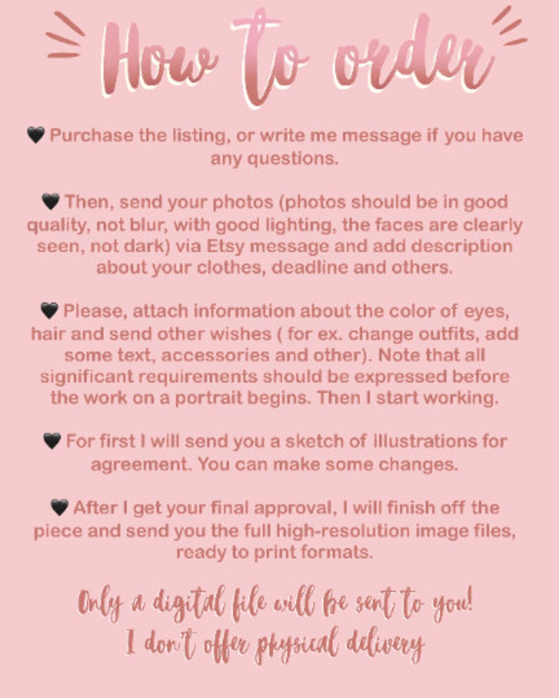 Custom Self Portrait Digital Faceless Portrait Personalized | Etsy