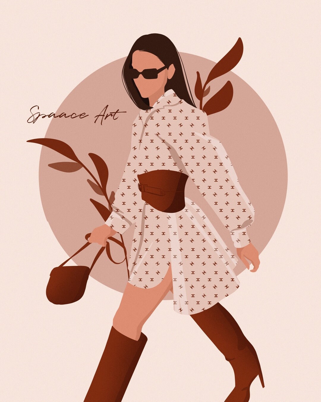 Faceless portraits drawing digital - booybrilliant