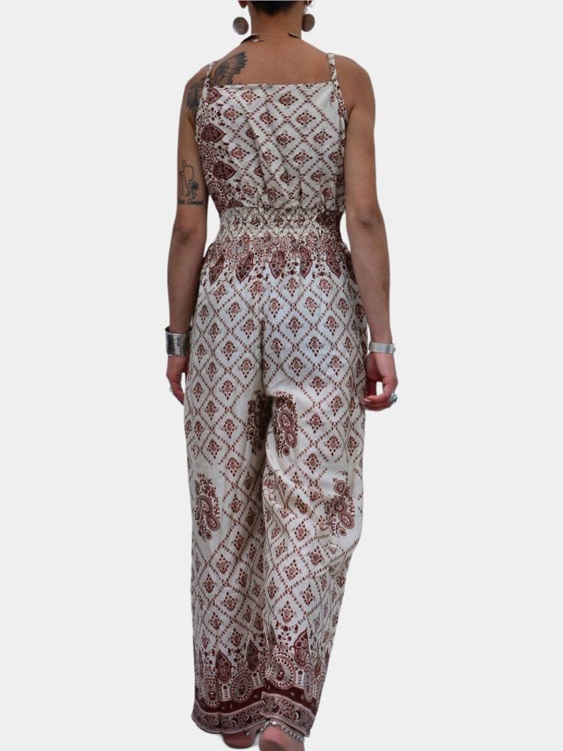 Silk Dungarees Trouser Suit Wide Leg Maxi Jumpsuite White - Etsy