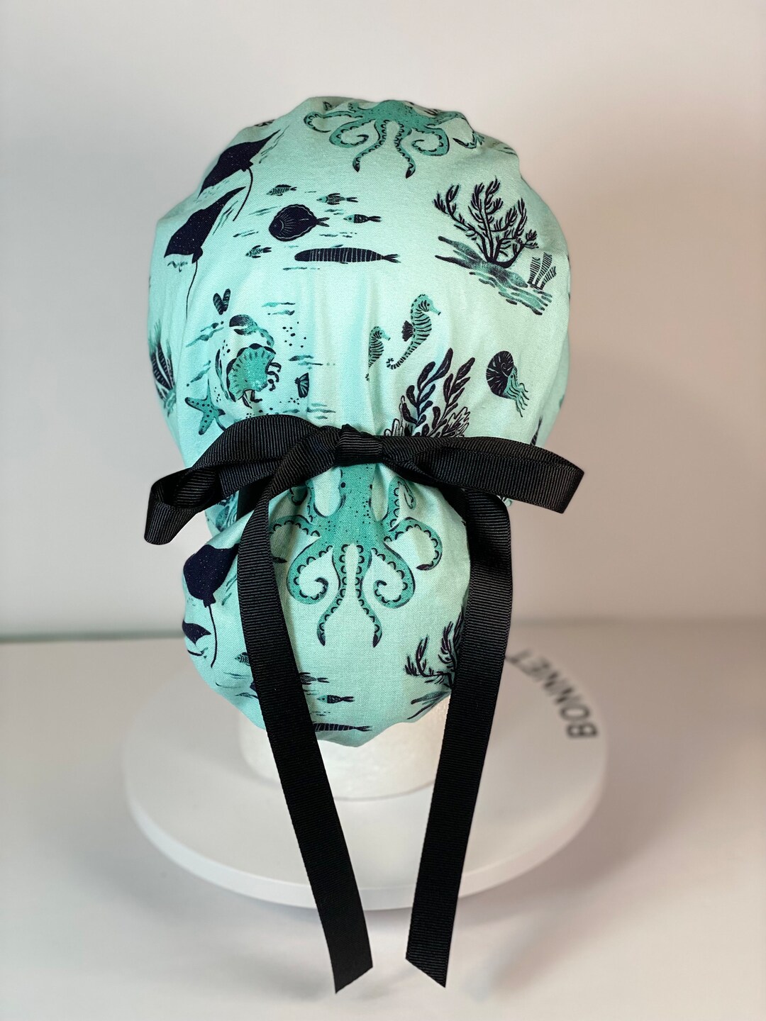 Sea Creatures Women’s Scrub Cap, Sting Ray Scrub Cap, Octopus Scrub Hat ...
