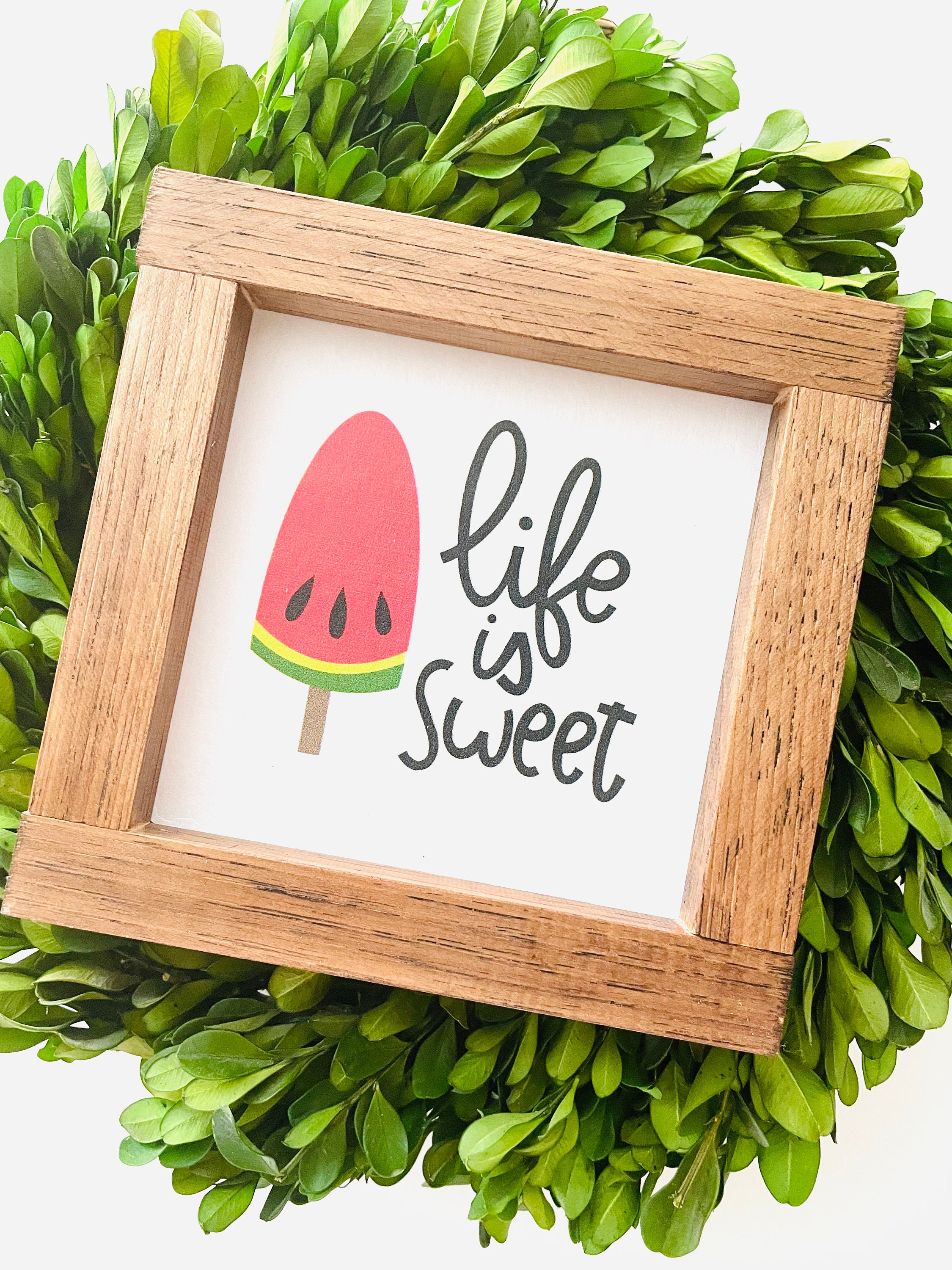 Life is Sweet Tile, Interchangeable Decor Sign, Tiered Tray, Seasonal ...