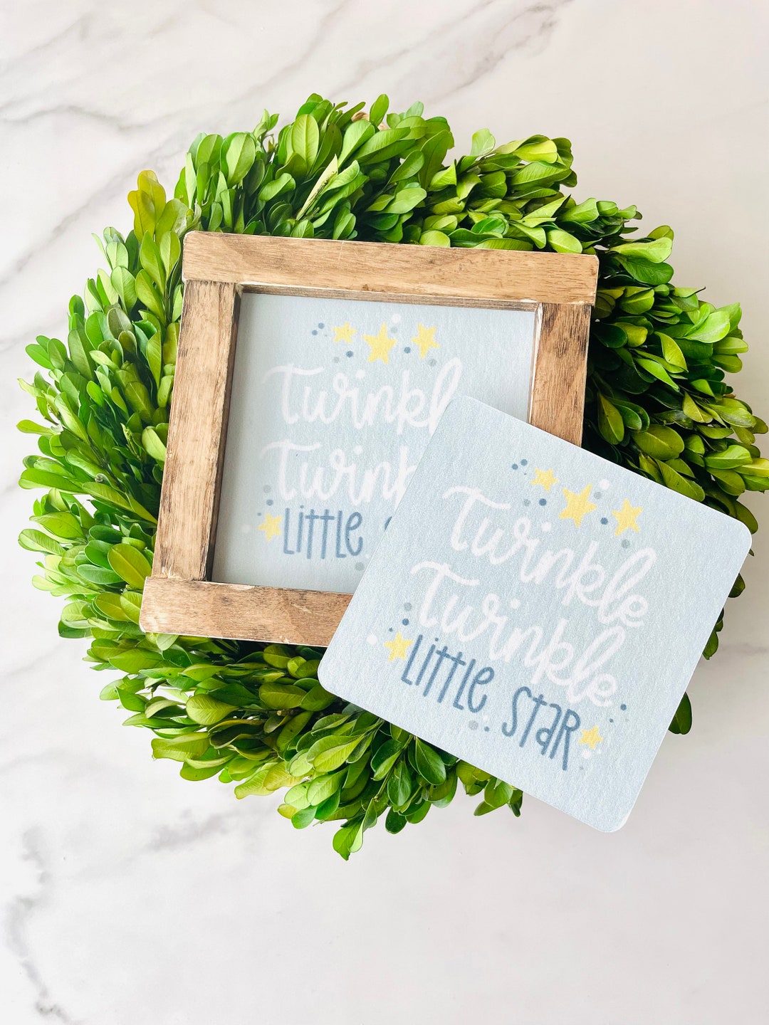 Twinkle Twinkle Tile, Interchangeable Decor Sign, Tiered Tray, Infant ...