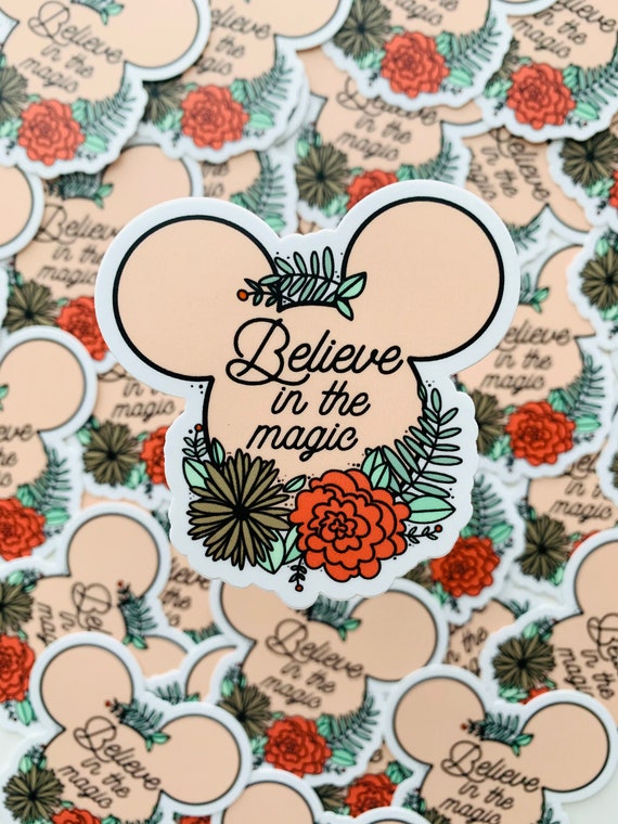 Believe in the Magic Vinyl Sticker Minnie Ears Mickey Mouse - Etsy