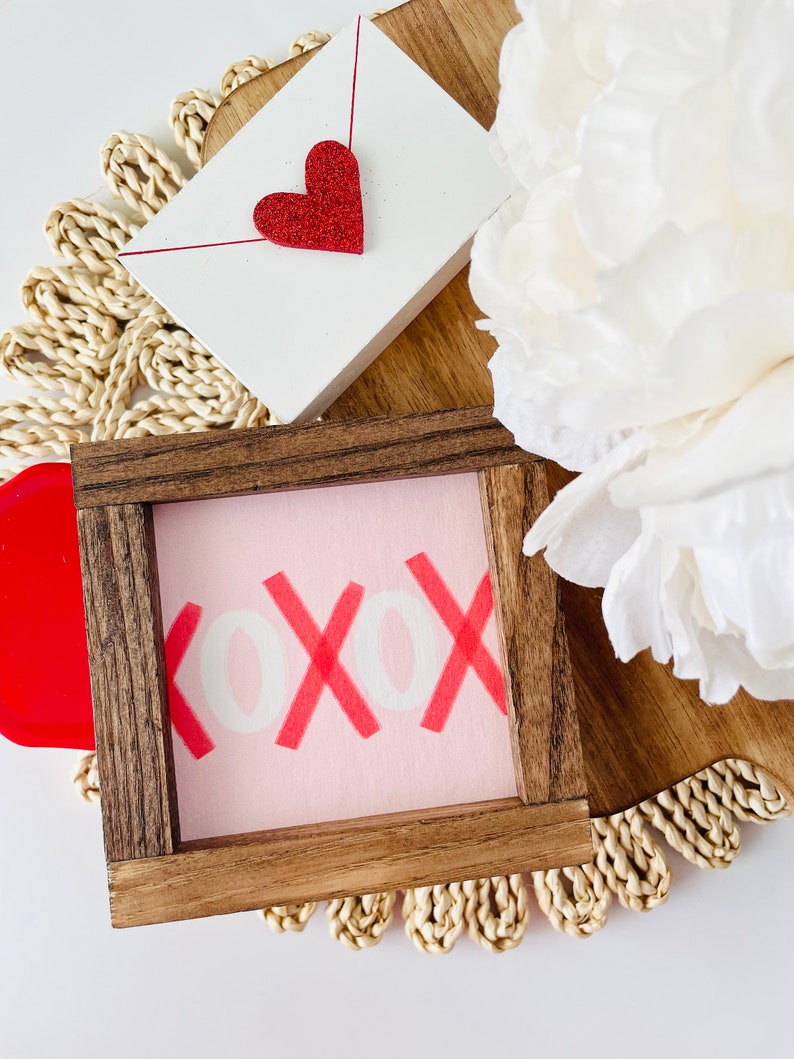 XOXO Tile, Interchangeable Decor Sign, Tiered Tray, Seasonal Home Decor ...