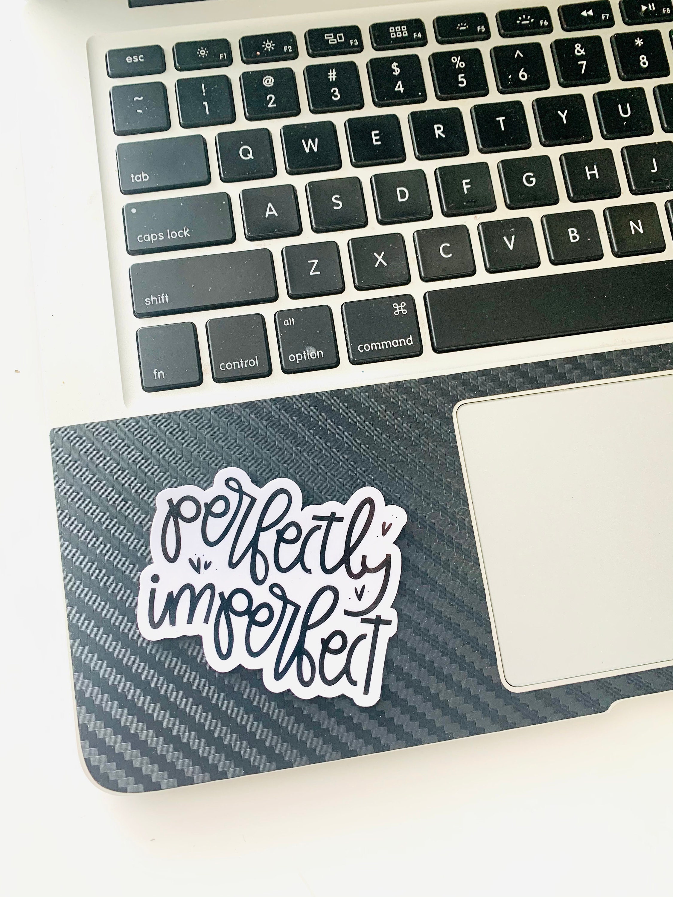 Perfectly Imperfect Black Vinyl Sticker Perfect Sticker - Etsy UK