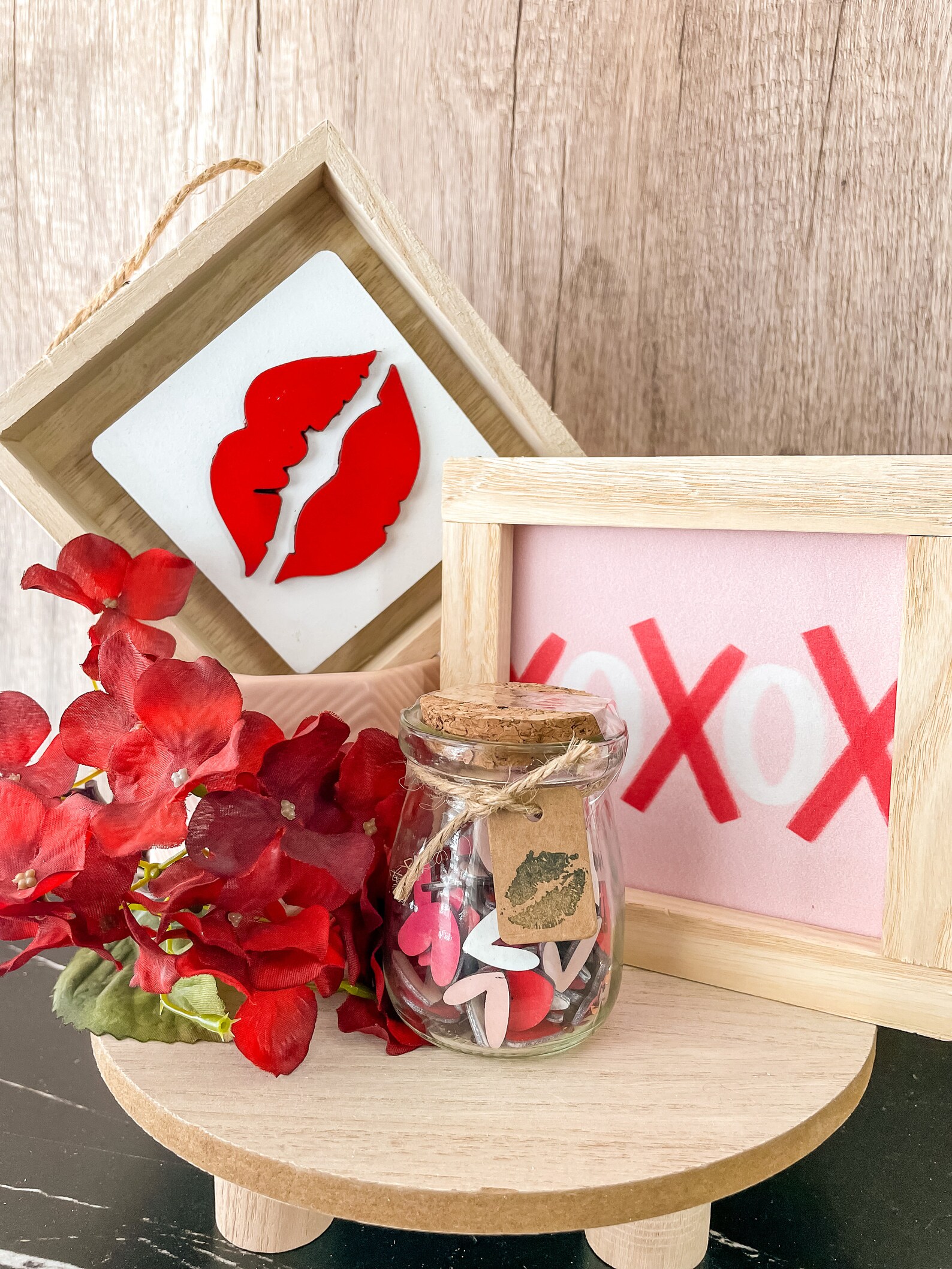 XOXO Tile, Interchangeable Decor Sign, Tiered Tray, Seasonal Home Decor ...