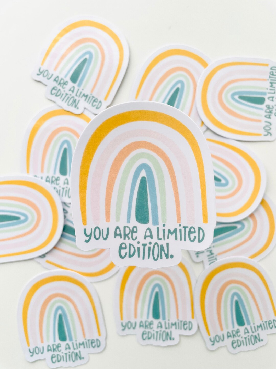 You Are a Limited Edition Vinyl Sticker, Bright Rainbow Sticker ...