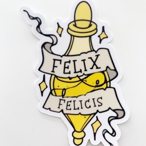 Felix Felicis Potion Vinyl Sticker, Potter Sticker, Potions, Potions ...