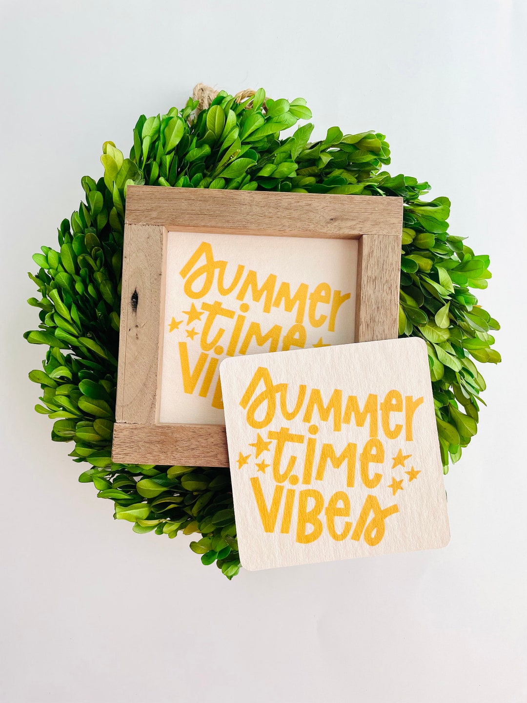 Summer Time Vibes Tile, Interchangeable Decor Sign, Tiered Tray ...