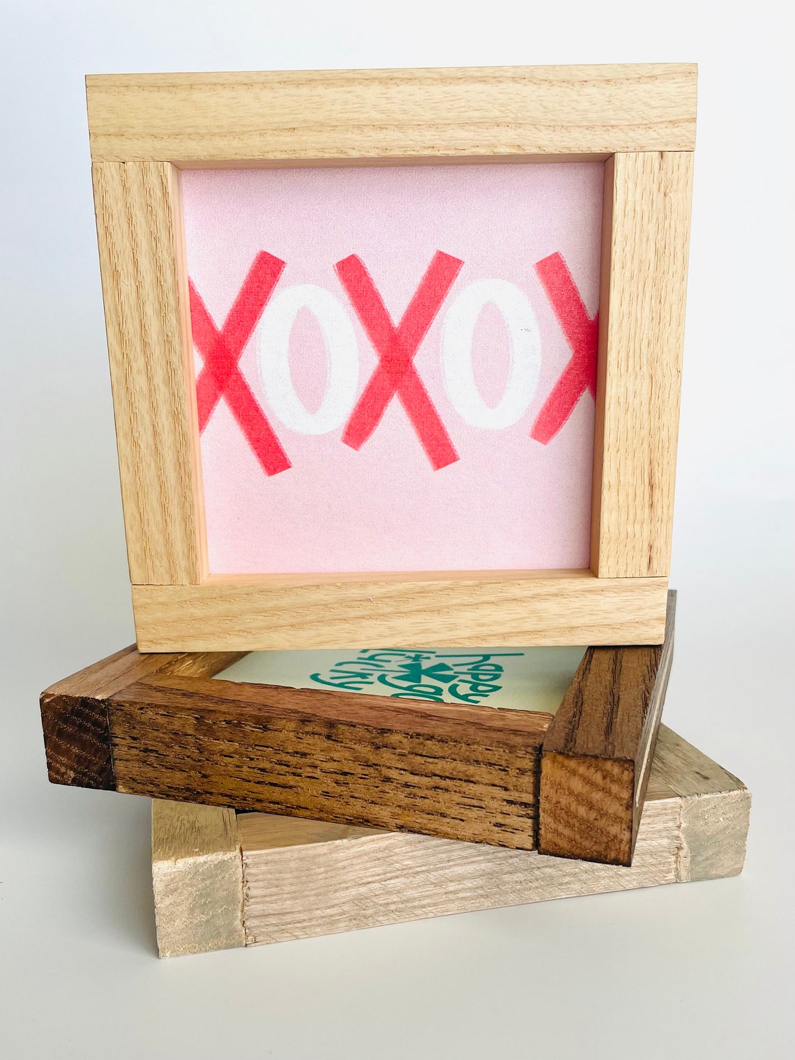 XOXO Tile, Interchangeable Decor Sign, Tiered Tray, Seasonal Home Decor ...