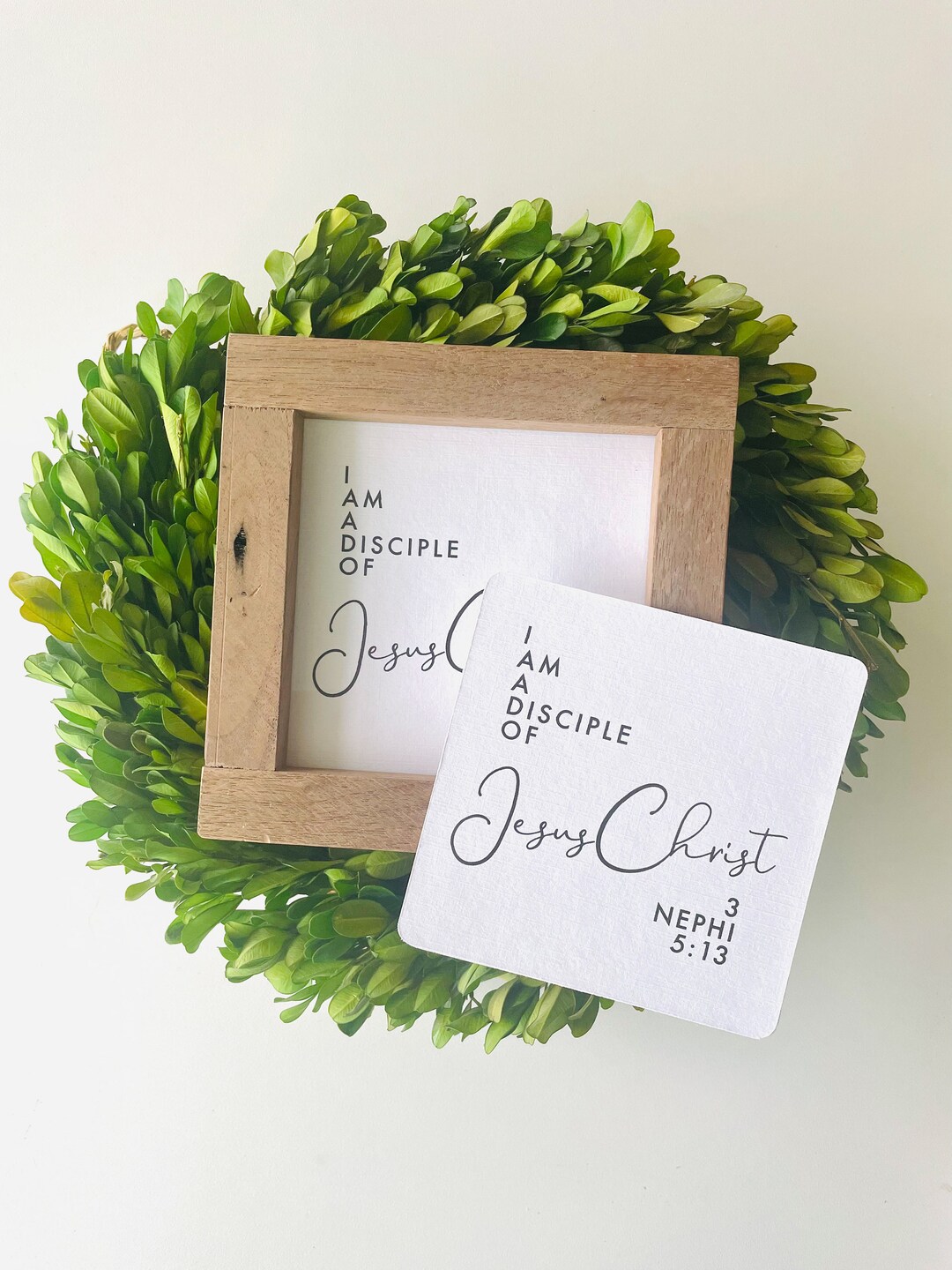 I Am a Disciple of Jesus Christ Tile, Interchangeable Decor Sign ...