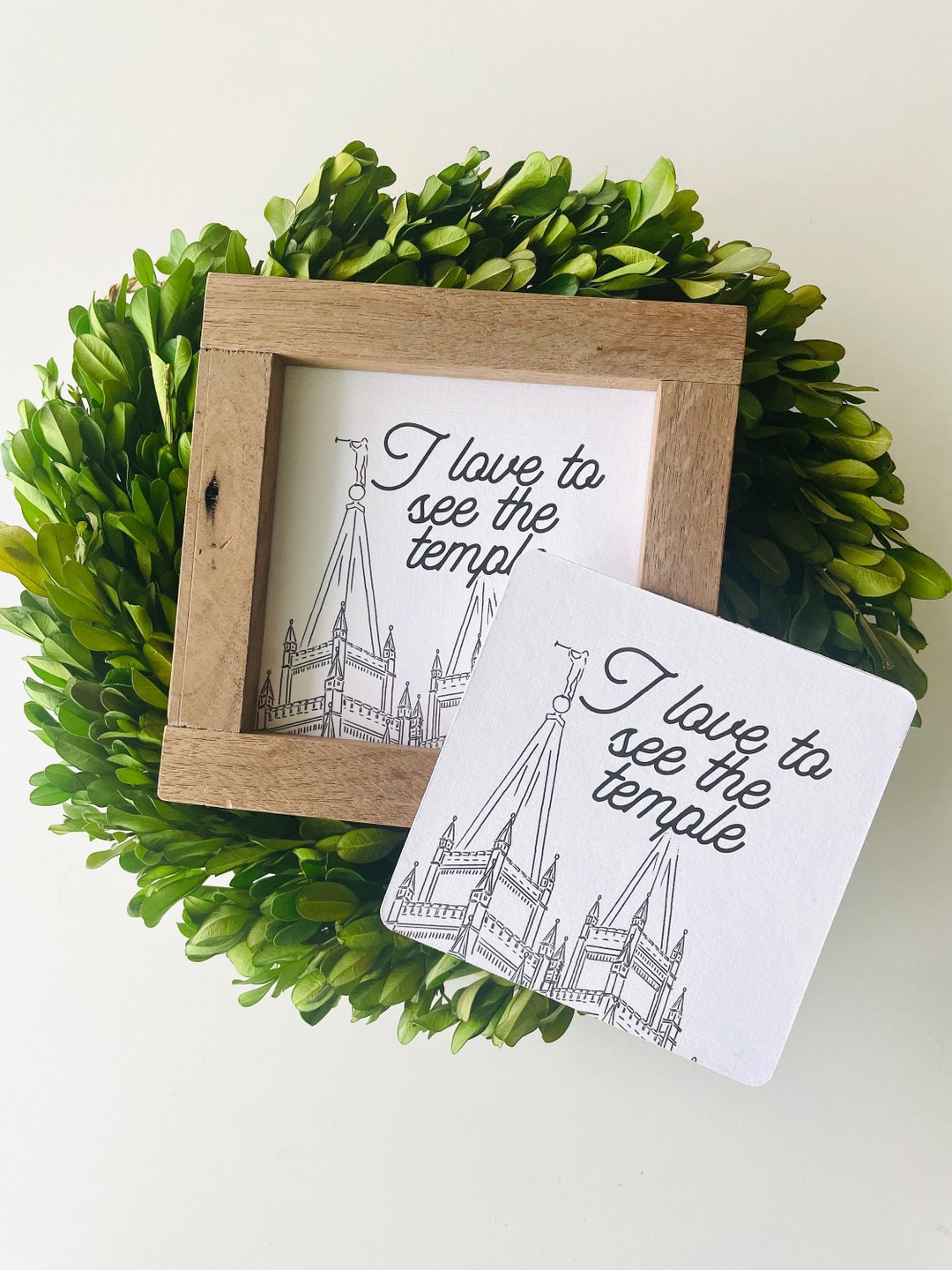 I Love to See the Temple Tile, Religious Sign, LDS Temples, Temple ...