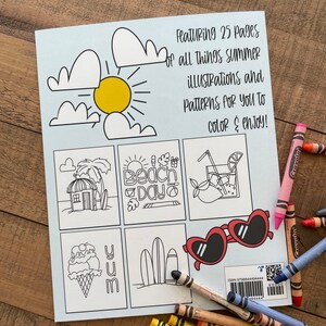 Color Me! Summer Coloring Book, Kids Coloring, Kids Activity, Children ...