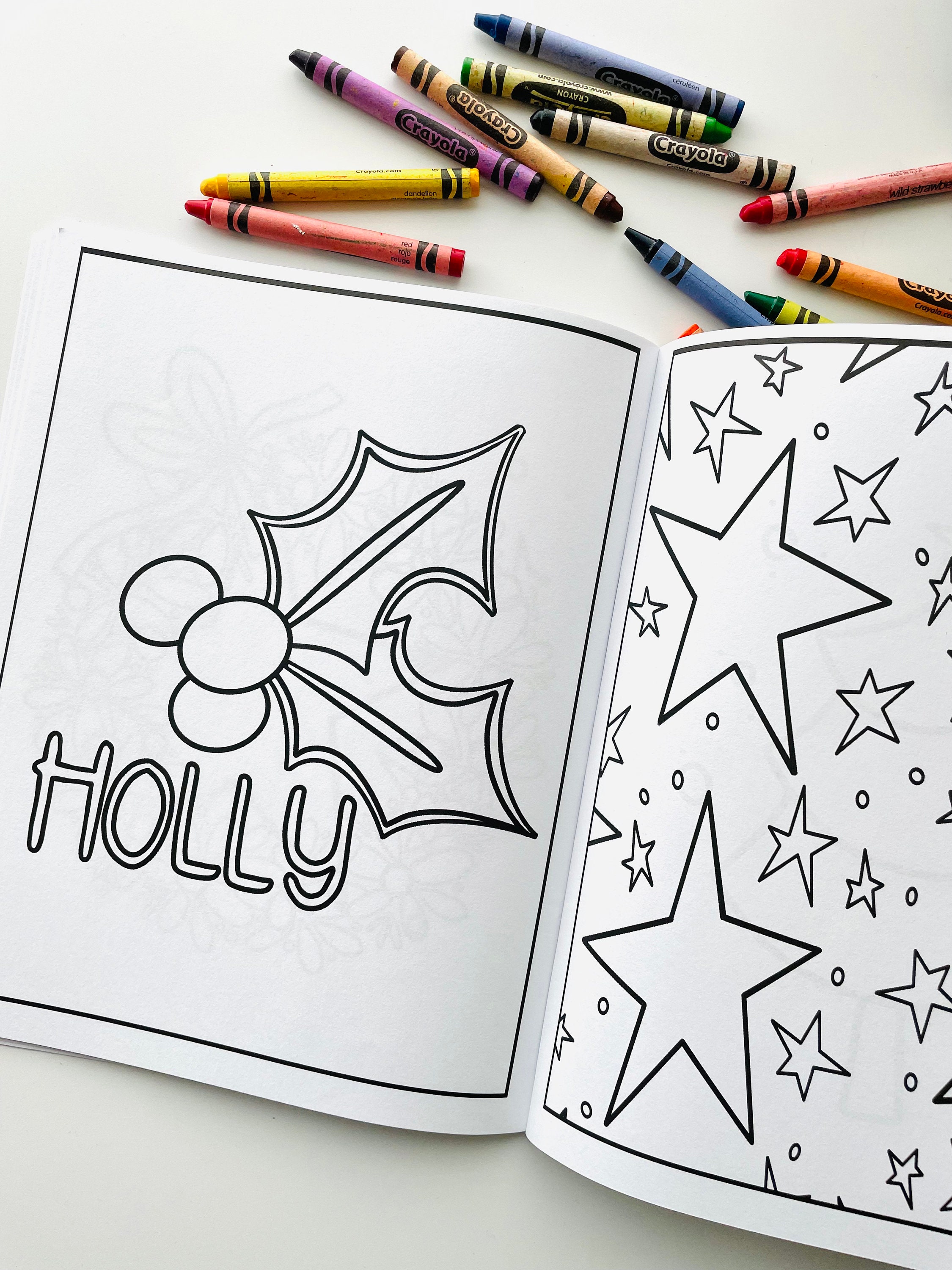 Color Me Christmas Coloring Book Kids Coloring Kids | Etsy