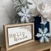 Hello Winter Wood Sign, Tiered Tray Decor, Winter Decor, Snowflakes ...