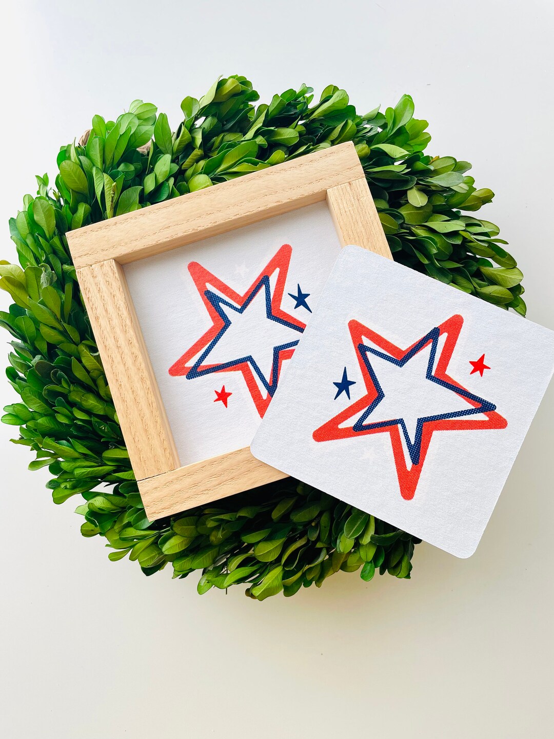Stars Tile, Interchangeable Decor Sign, Tiered Tray, Seasonal Home ...