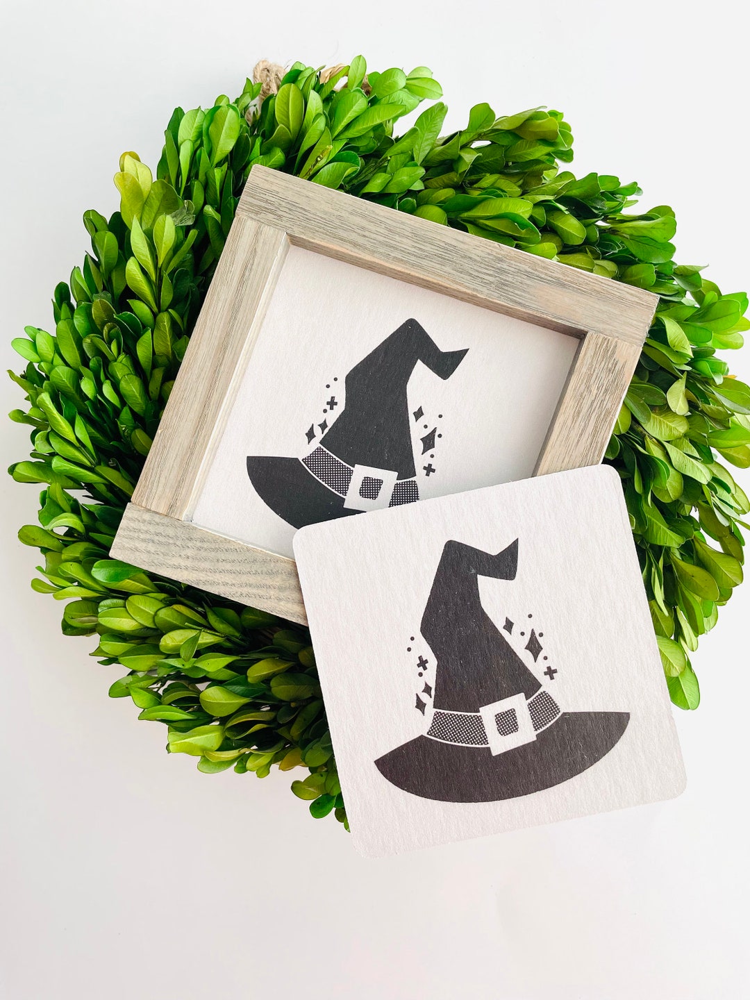Witches Hat Tile, Interchangeable Decor Sign, Tiered Tray Signs, Tiered ...