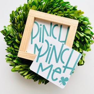 Pinch Me Tile, Interchangeable Decor Sign, Tiered Tray, Seasonal Home ...