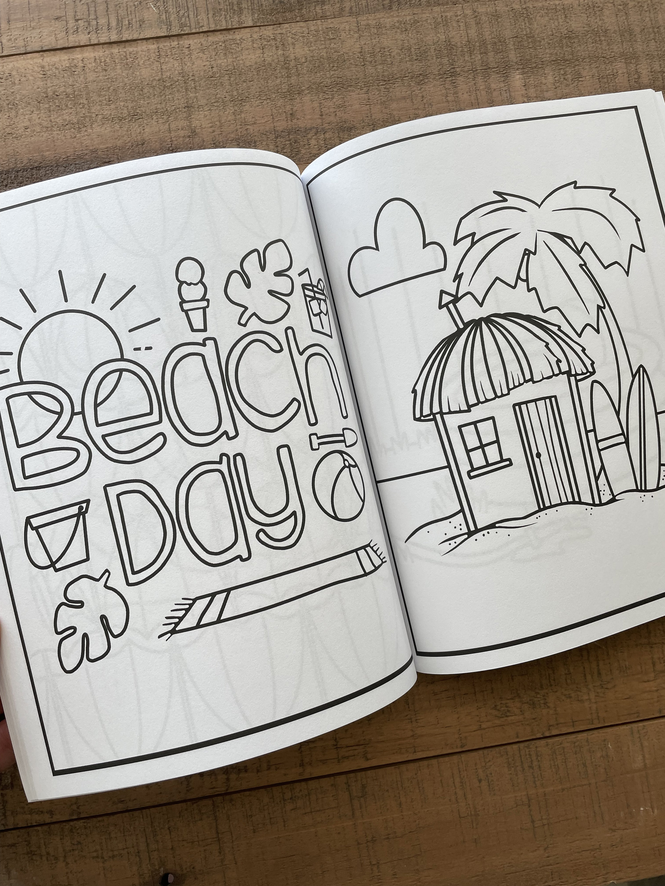 Color Me! Summer Coloring Book, Kids Coloring, Kids Activity, Children ...