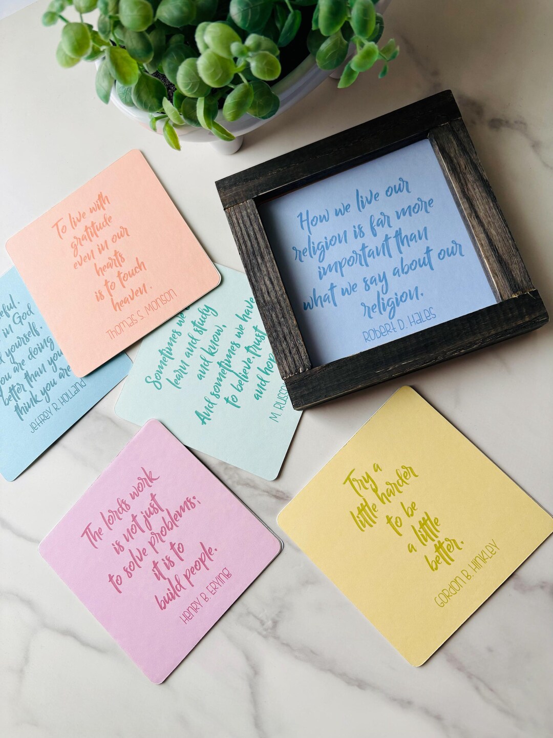 Reversible LDS Quote Tiles, Religious, LDS Quotes, Prophets ...