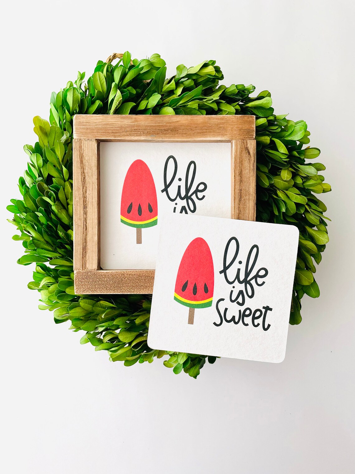 Life is Sweet Tile, Interchangeable Decor Sign, Tiered Tray, Seasonal ...