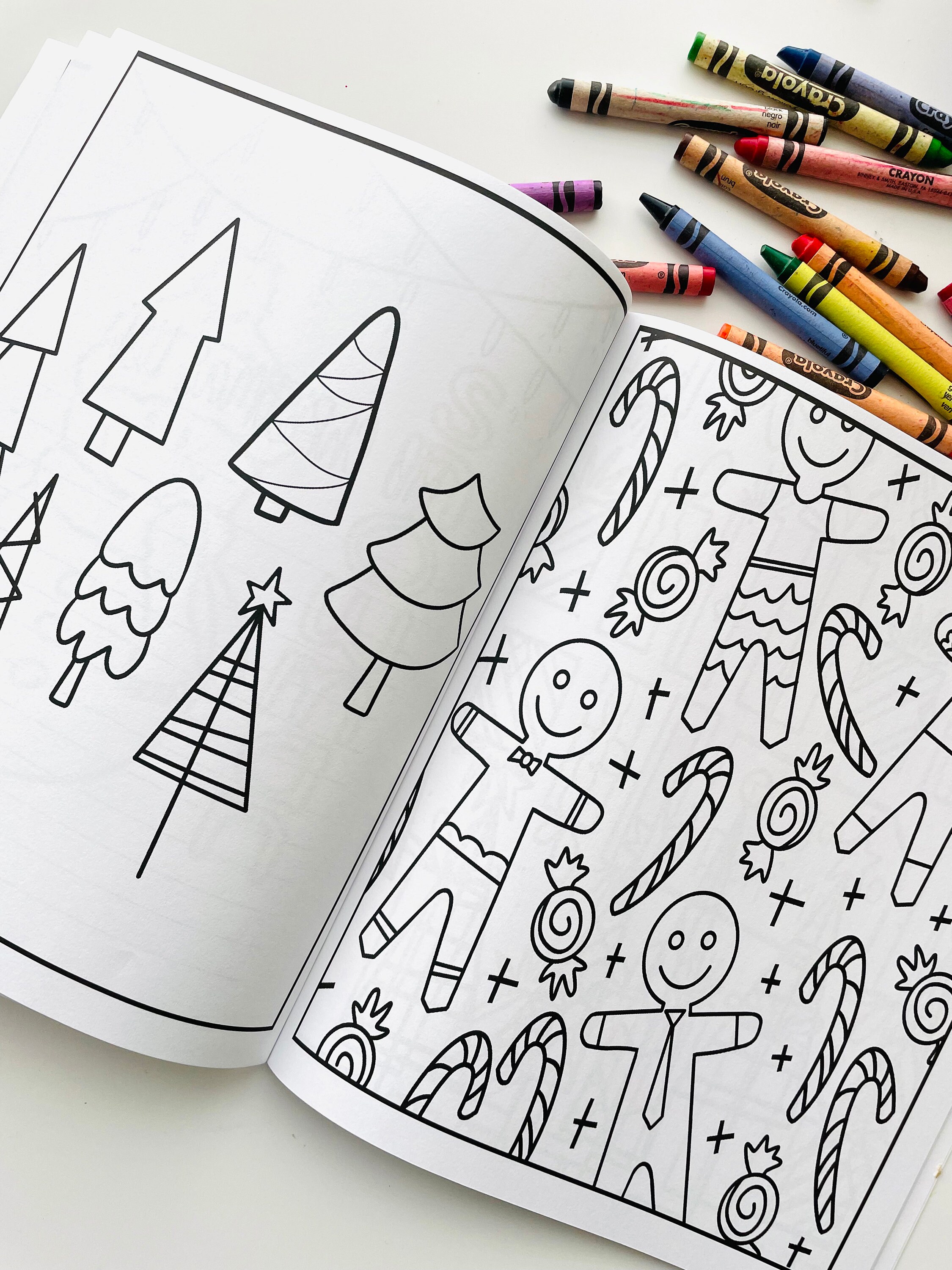 Color Me Christmas Coloring Book Kids Coloring Kids | Etsy