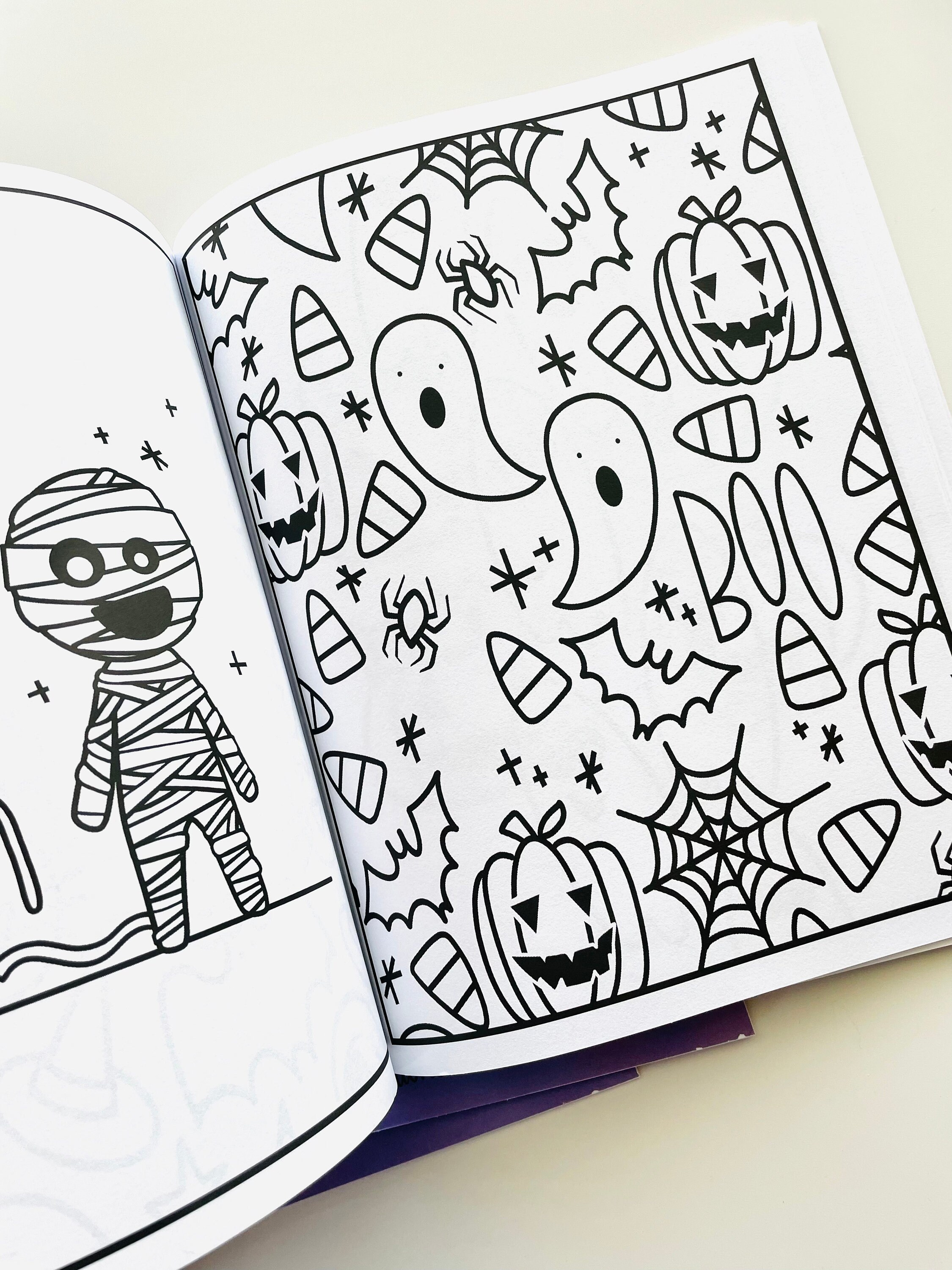 Color Me Halloween Coloring Book Kids Coloring Kids | Etsy