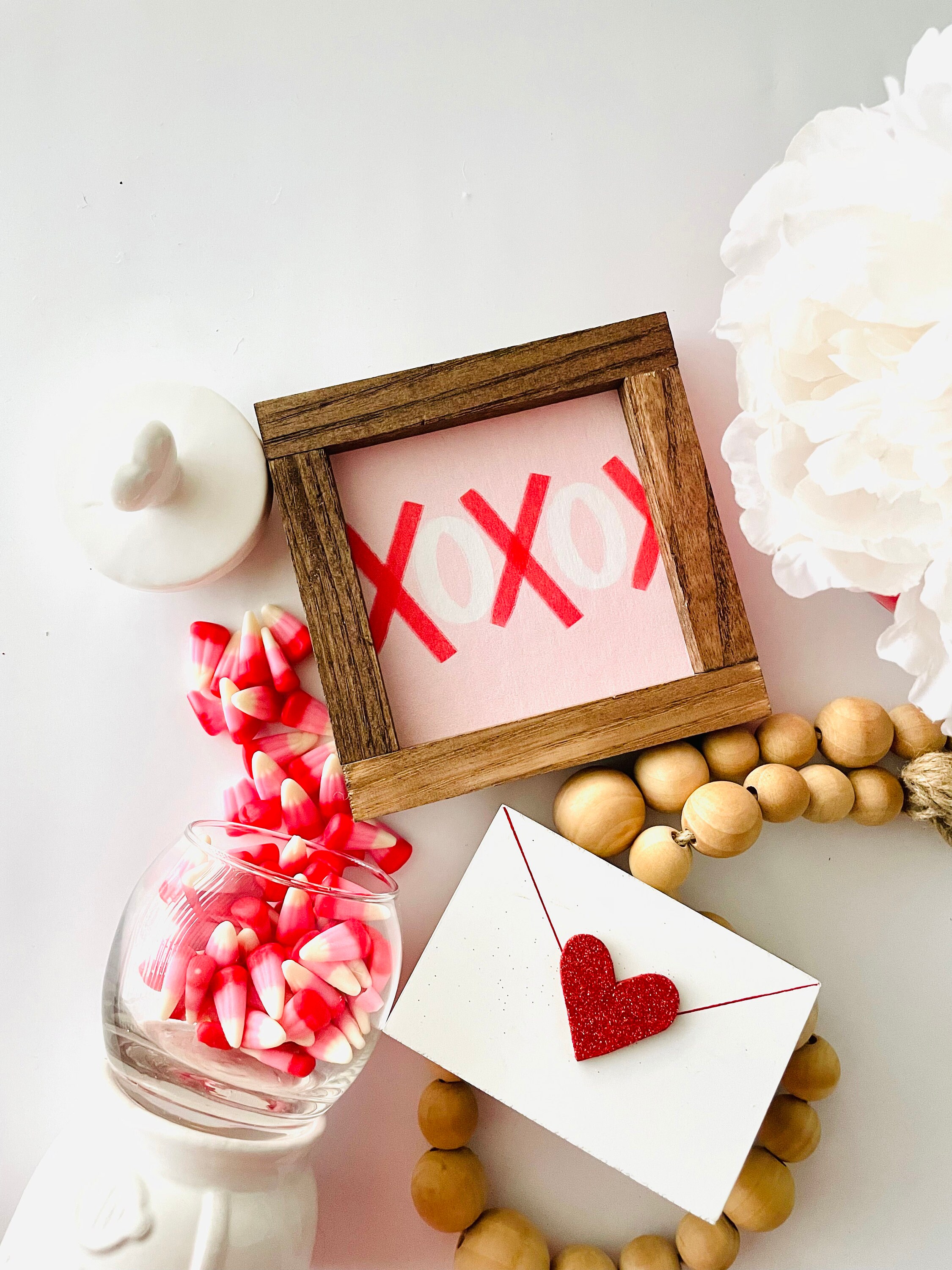 XOXO Tile, Interchangeable Decor Sign, Tiered Tray, Seasonal Home Decor ...