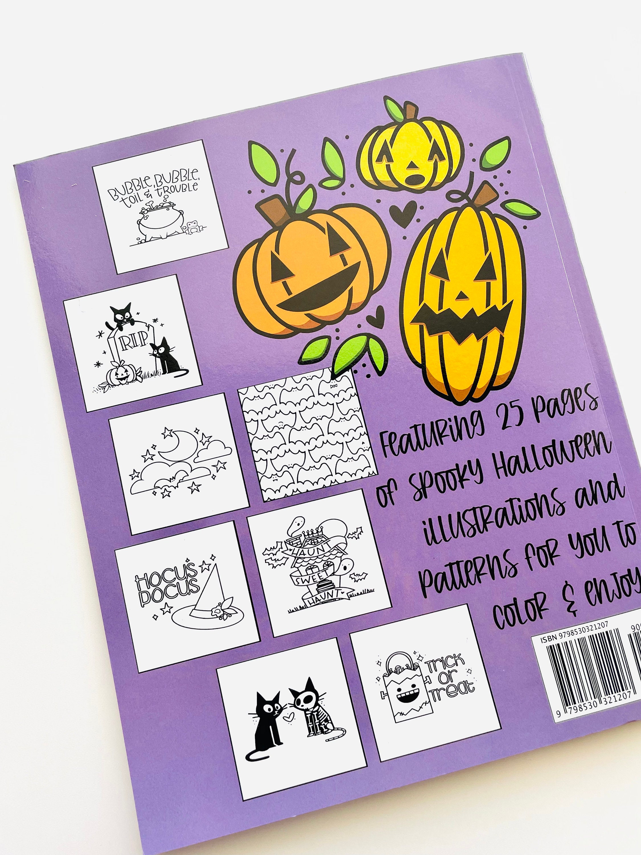 Color Me Halloween Coloring Book Kids Coloring Kids | Etsy